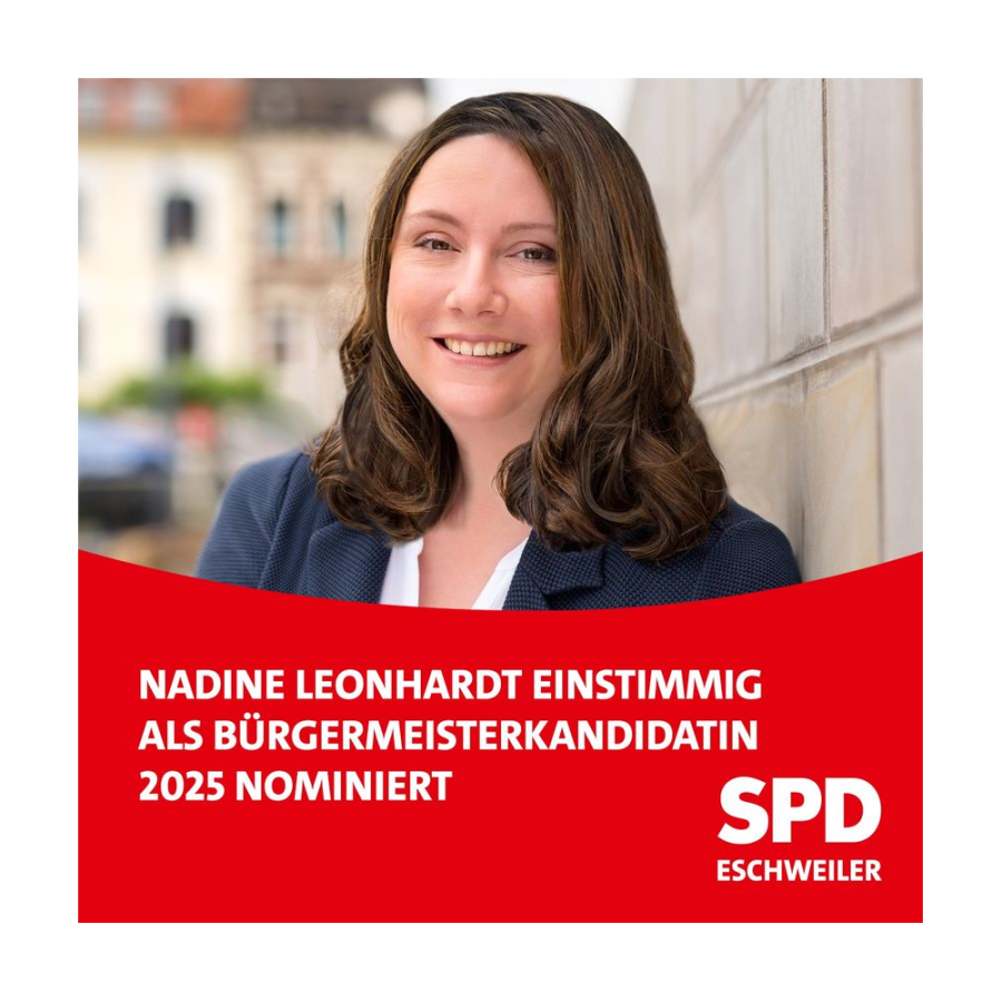 SPD Eschweiler nominiert Nadine Leonhardt als Spitzenkandidatin › SPD Eschweiler